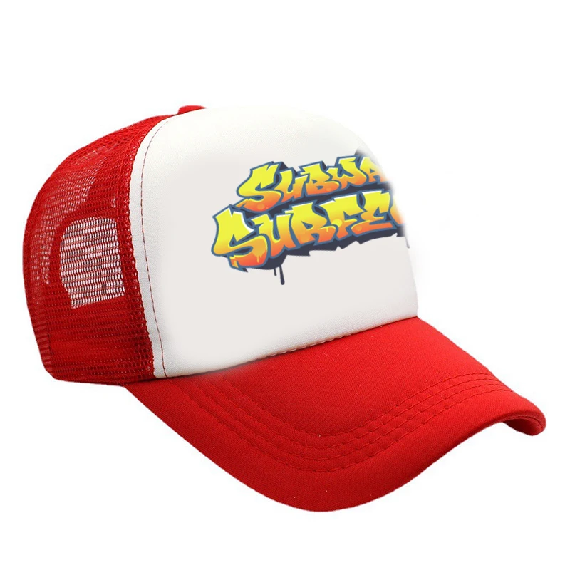 Subway Surfers Logo Trucker Cap Unisex Video Game Hats Sun Hats Golf ...