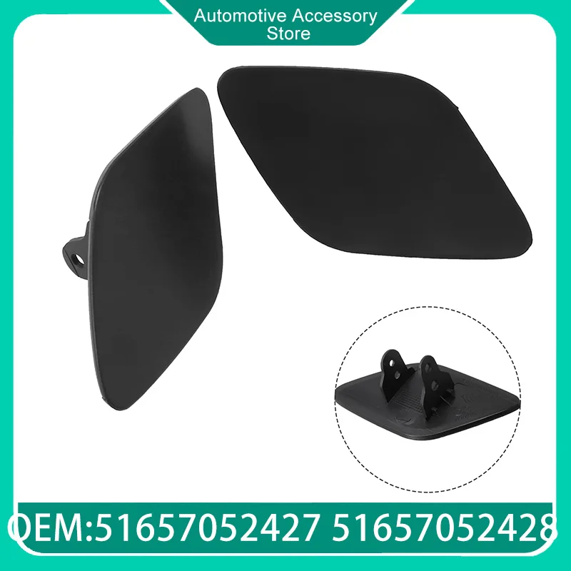 51657052427-51657052428-Car-Front-L-R-Headlight-Washer-Nozzle-Cover-For ...