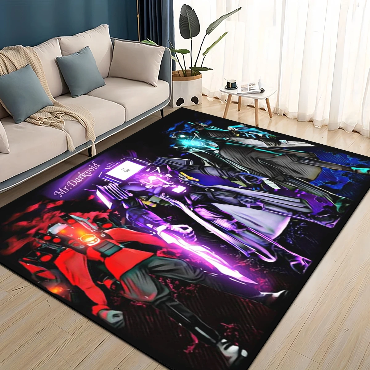 3D Skibidi Toilet Speakerman Cameraman TVman Carpet Rug for Living Room ...