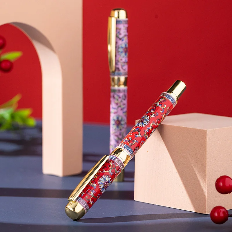 Luxury-Ruyi-Enamel-Color-Smooth-Writing-Fountain-Pen-Ceramic ...