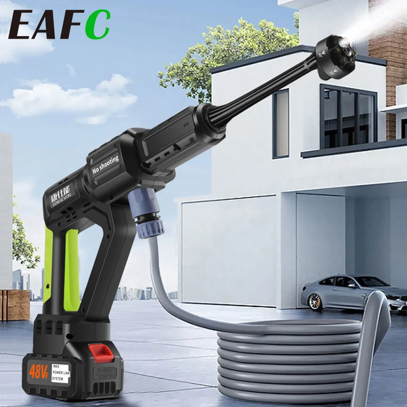 1000W 200Bar Wireless Car Washer High Pressure Car Wash Water Gun ...
