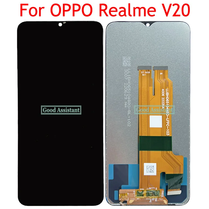 Original Perfect Repair Black 6.52 " For OPPO Realme V20 RMX3610 RMX3611 LCD Display Touch ...