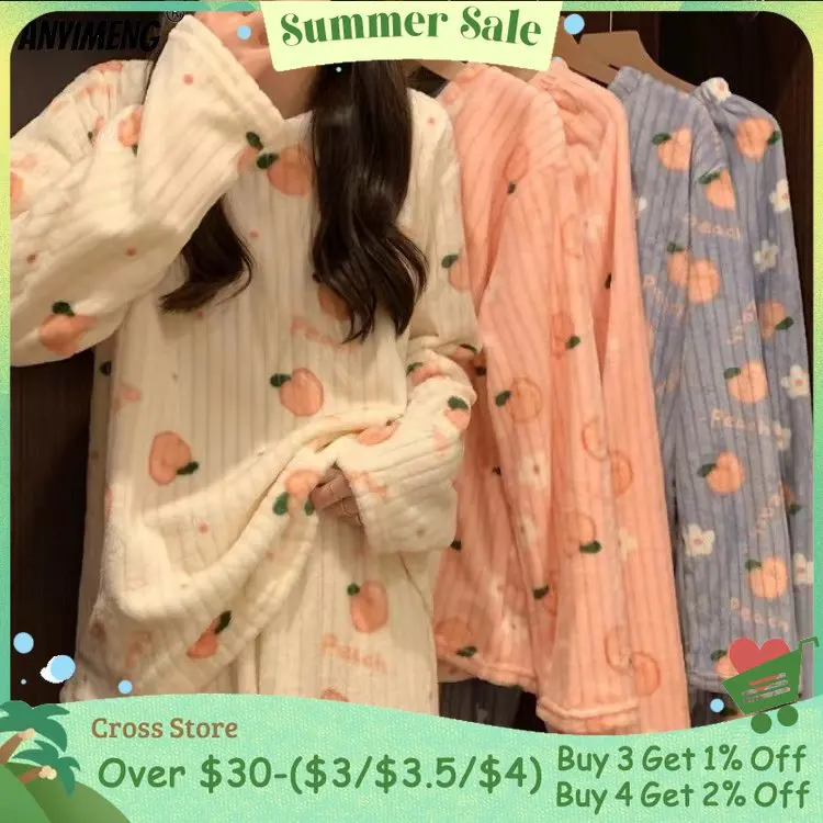 Pajamas Women's Autumn Winter | Sleepwear Women Pajama Sets | Women's ...