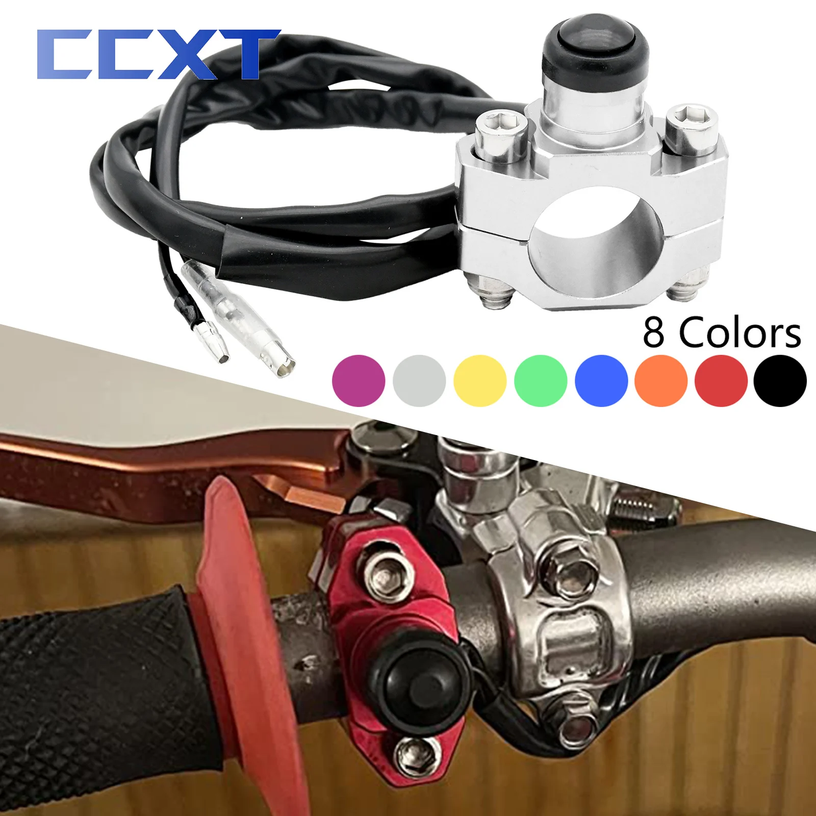 CNC-Universal-Motorcycle-Engine-Stop-Start-Kill-Switch-Momentary-Push ...