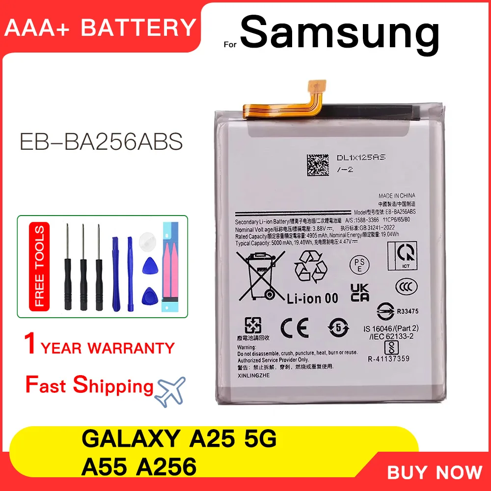 Genuine New Replacement Battery For Samsung A55 A25 5G EB-BA256ABS ...