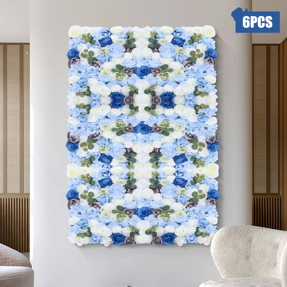 Artificial Flower Wall Panels Silk Flower Wall Mat Outdoor Garden ...