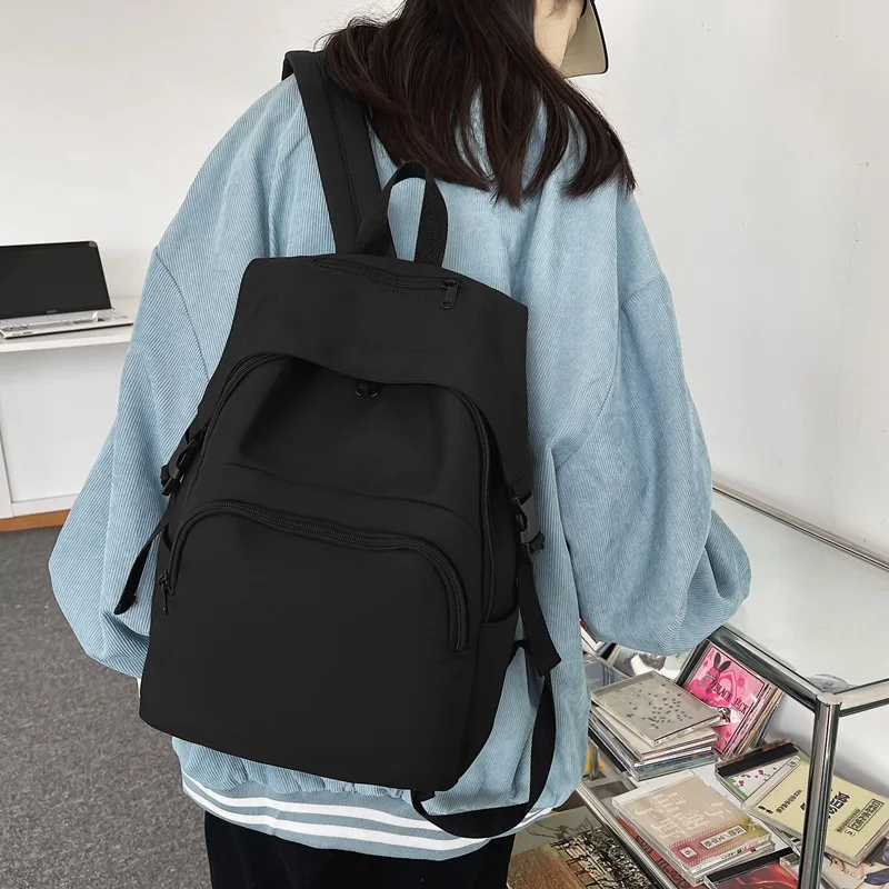 Backpack-Fashion-Women-School-Backpack-Pure-Color-Women-Backpack ...
