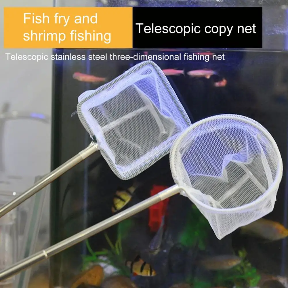 Fishing-Net-Aquarium-Fishing-Mesh-Telescopic-Long-Handle-Flexible ...