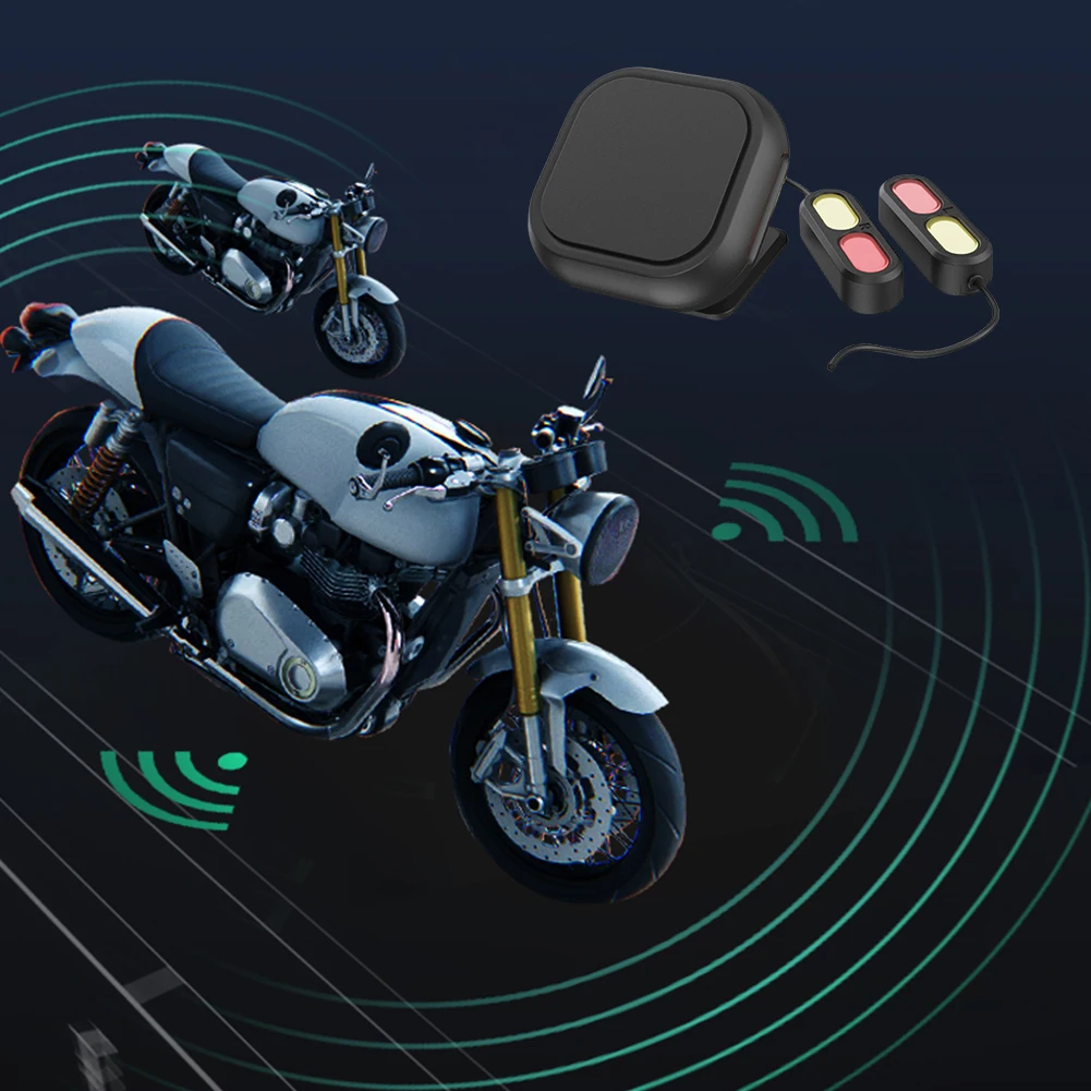 Universal Motorcycle Blind Spot Radar Detection System Wave Sensor Lane ...