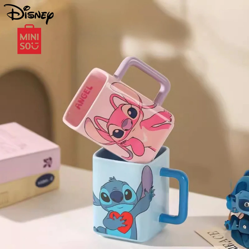 MINISO-Disney-Stitch-450ML-Ceramic-Cup-Kawaii-Angel-Wear-Resistant ...