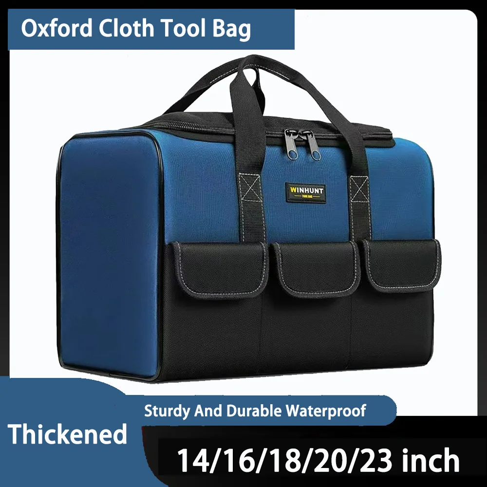 New-Square-Tool-Bag-with-30-More-Capacity-Waterproof-Multi-Pockets-Tool ...