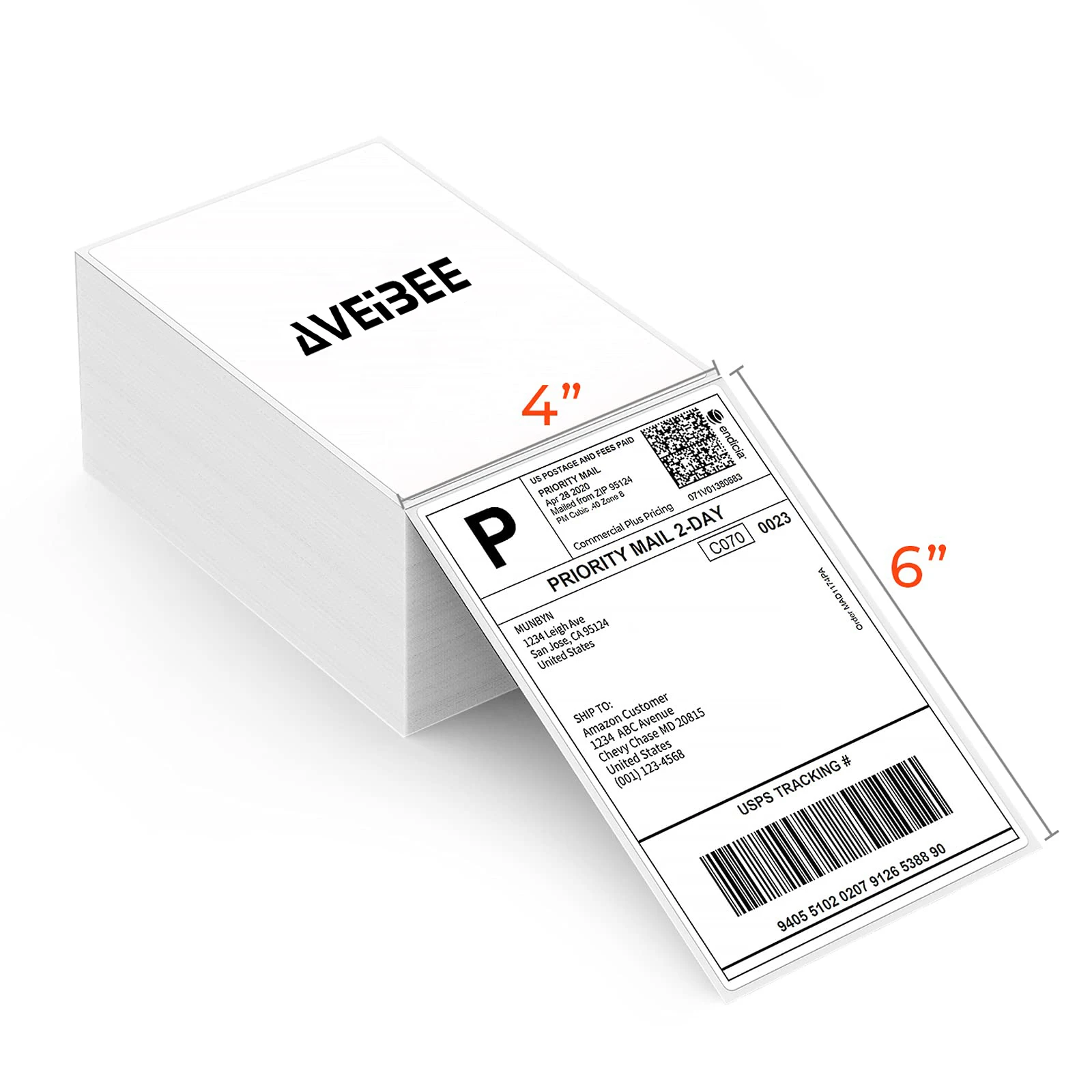 Gommette,Ensemble d'étiquettes thermiques autocollantes FBA, 100mm par ...