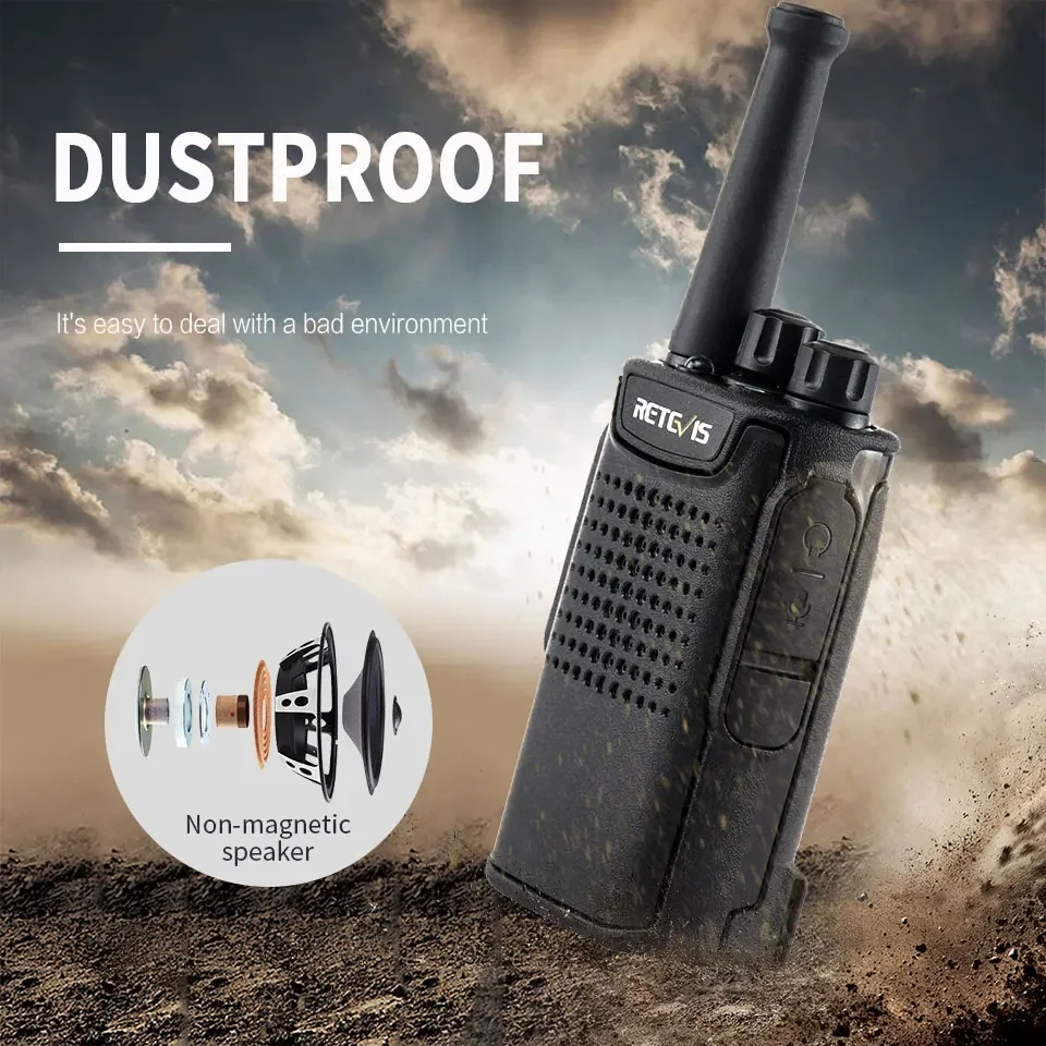 Walkie-talkie-PMR446-FRS-2-piezas-altavoz-no-magn-tico-3000mAh-Radio ...