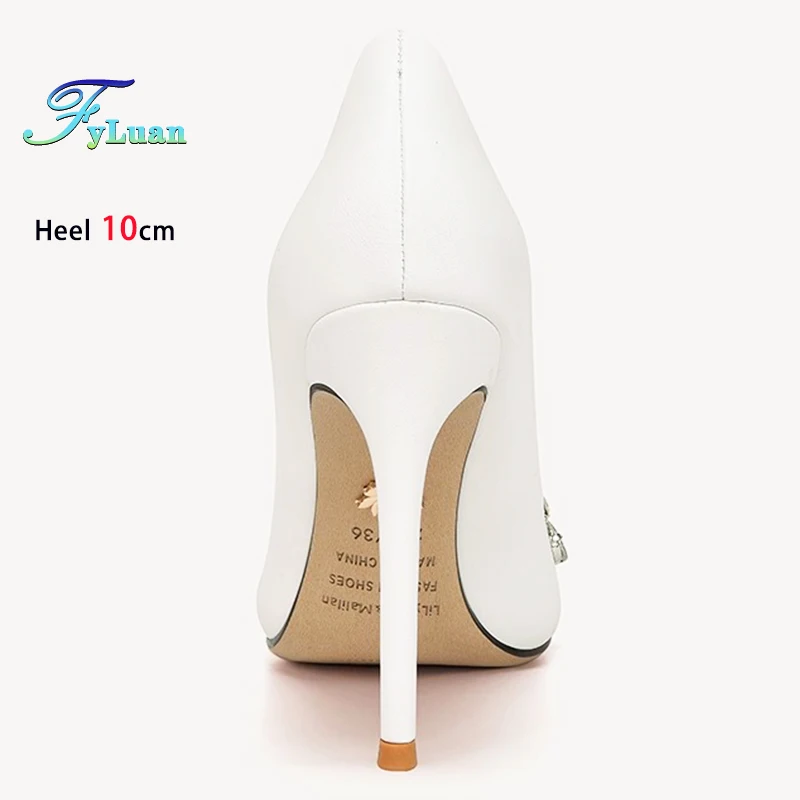 Black White Splicing High Heels 10cm 8cm 6cm Women's Shoes Fine Heels ...