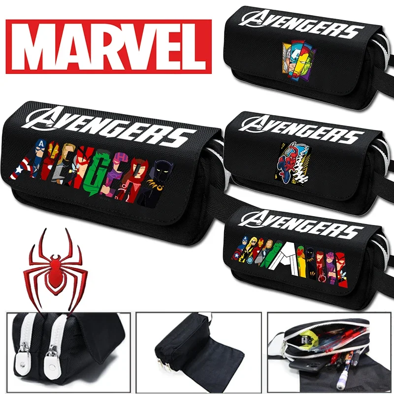 New-Marvel-Peripheral-Pencil-Case-Avengers-Stationery-Box-Iron-Man ...