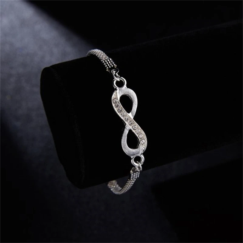 Pulsera-Infinity-con-diamantes-de-imitaci-n-para-hombre-y-mujer ...