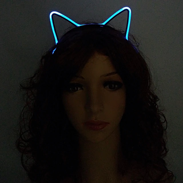 Glow Headbands LED Cat Ears Headband | Ear Headbands, Cat Ears Headband ...