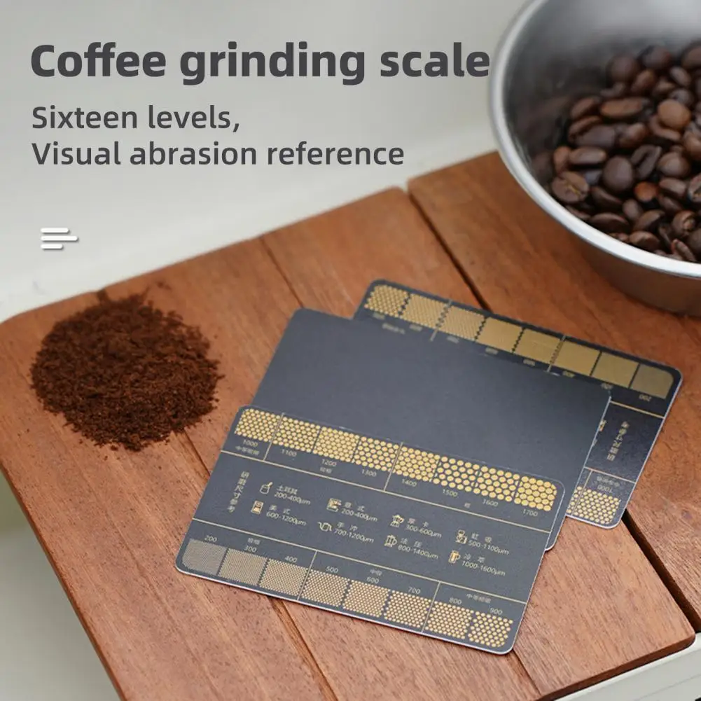 Coffee Grind Reference Card 16 Coffee Grind Size Precision Guide Chart ...