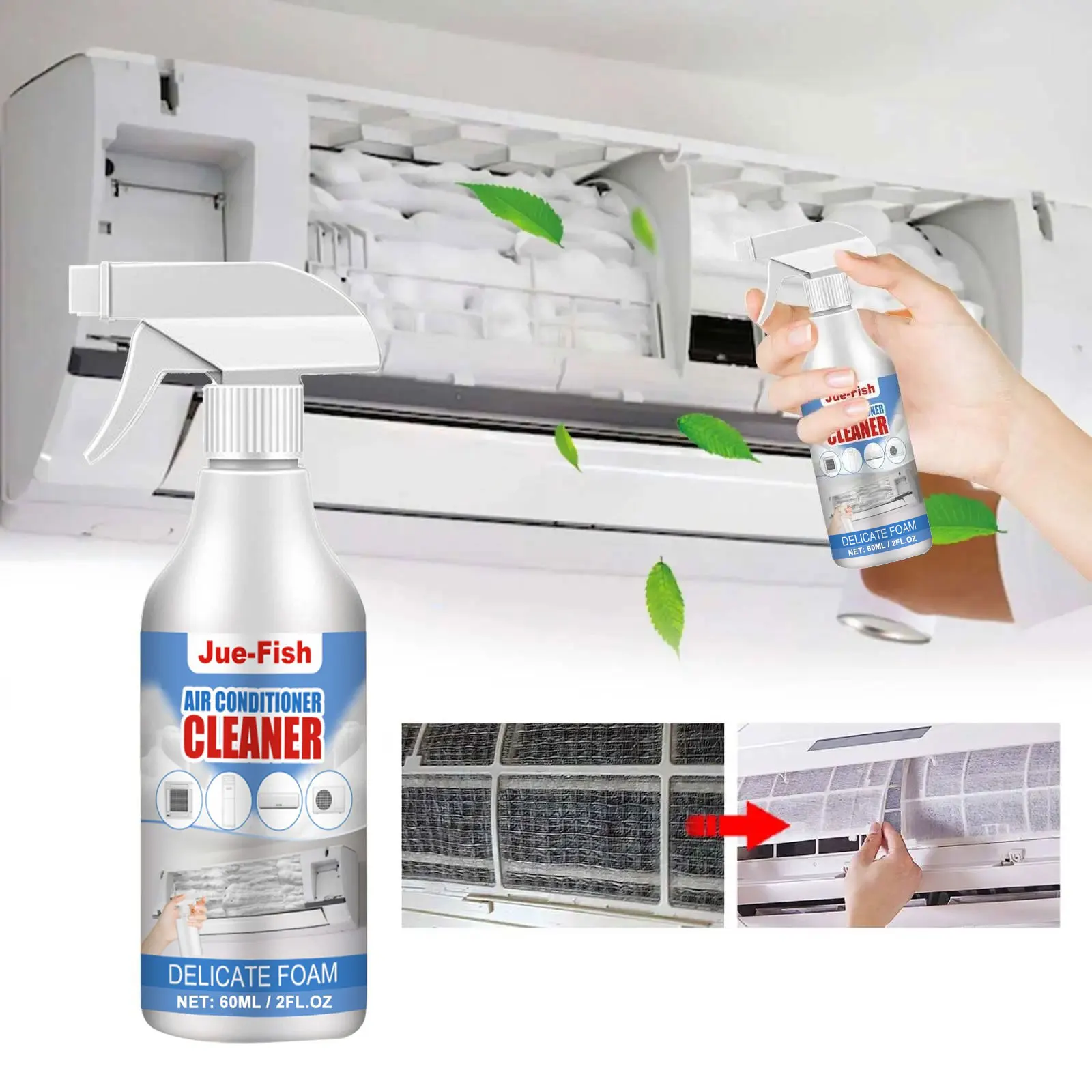 Air-Conditioner-Cleaner-Deep-Cleaning-Radiators-Fan-Blade-Remover-Stain ...