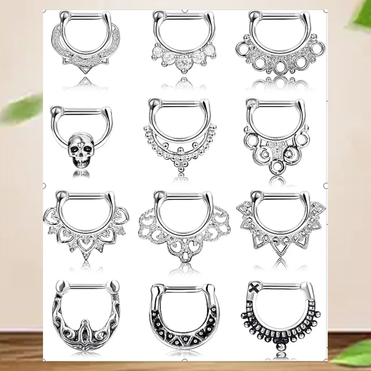 12-pieces-of-stainless-steel-nose-ring-middle-rod-nose-nail-nasal ...