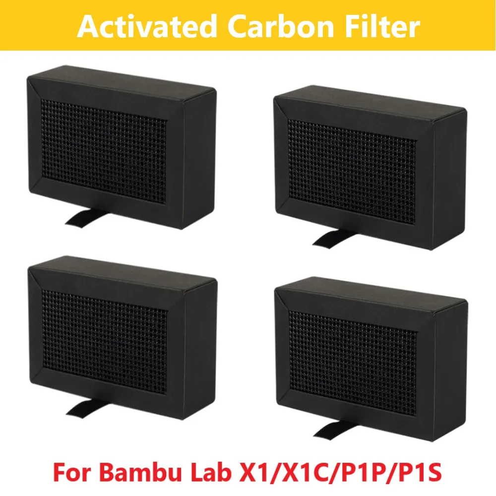 1-5Pcs For Bambu Lab P1 X1 Activated Carbon Air Filter Purifier Filter ...