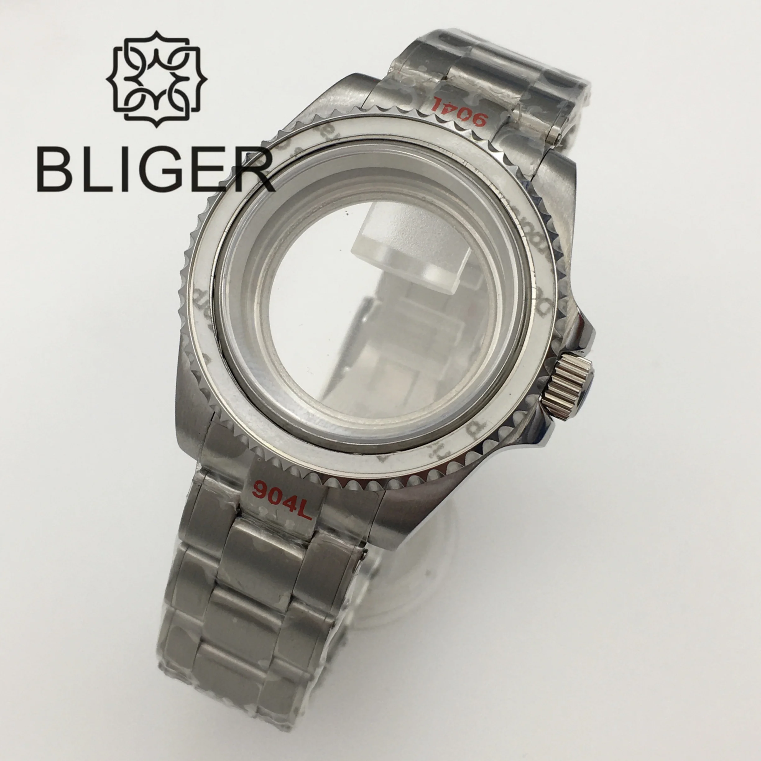 BLIGER-40mm-Watch-Case-Bidirectional-Rotation-Sapphire-Glass-Fit-ETA ...
