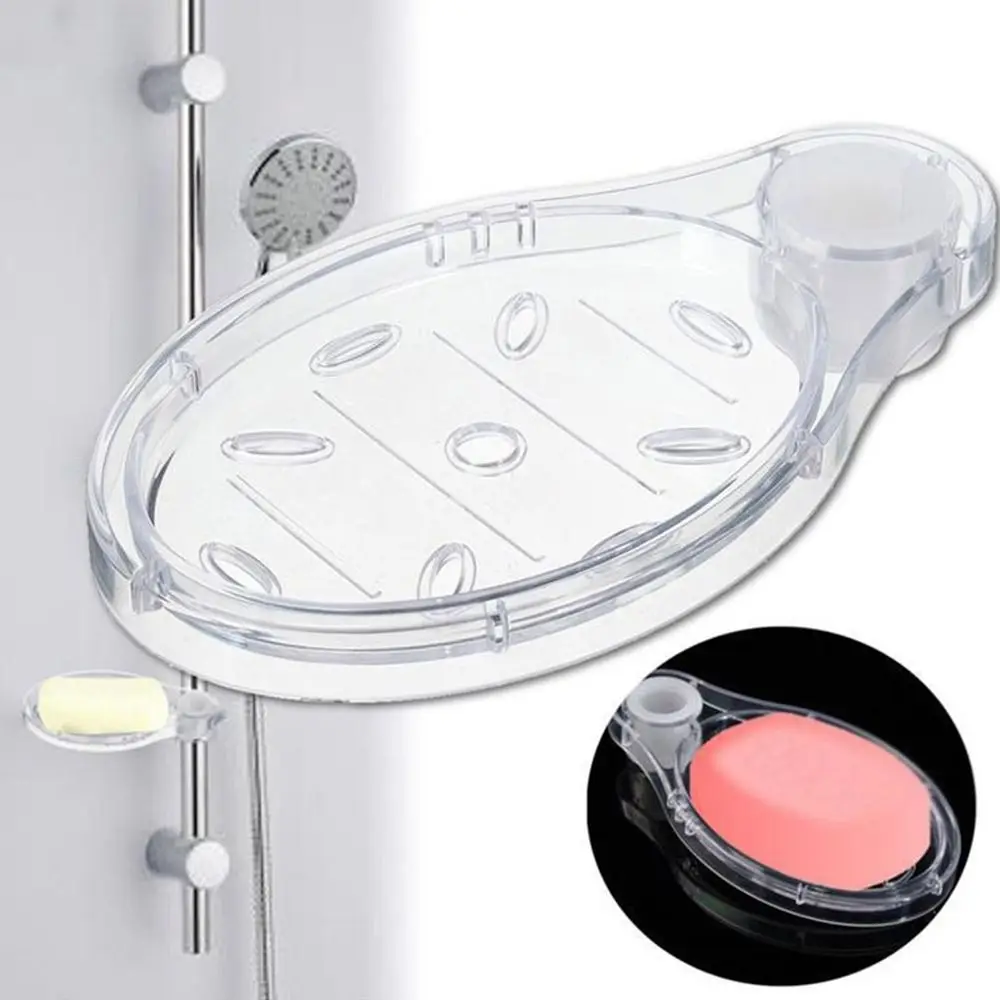 Multifunctional-Transparent-Wall-Mounted-Shower-Rod-Soap-Organizer ...