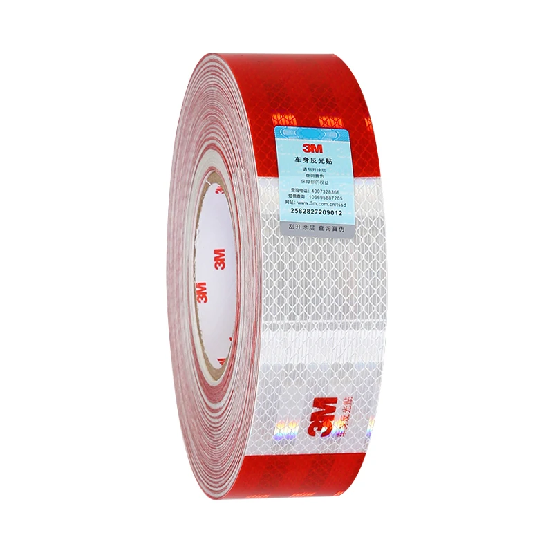 3M Reflective Sticker 983D Red White Truck Dedicated Reflective Decal ...