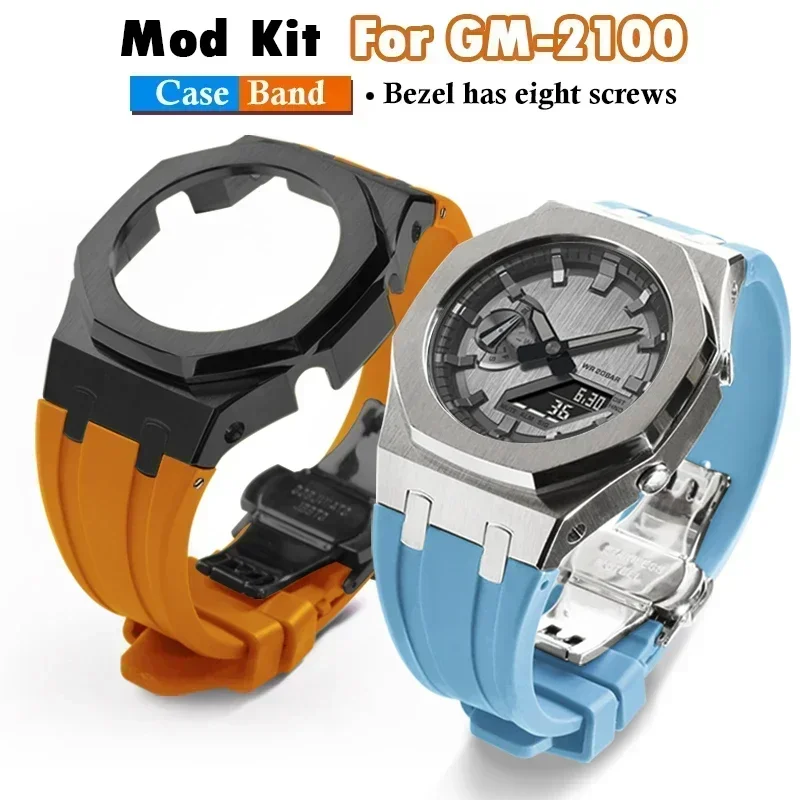 Gen4-Refit-Mod-Kit-For-Casioak-GM2100-Watch-Stainless-Steel-Band-Case ...