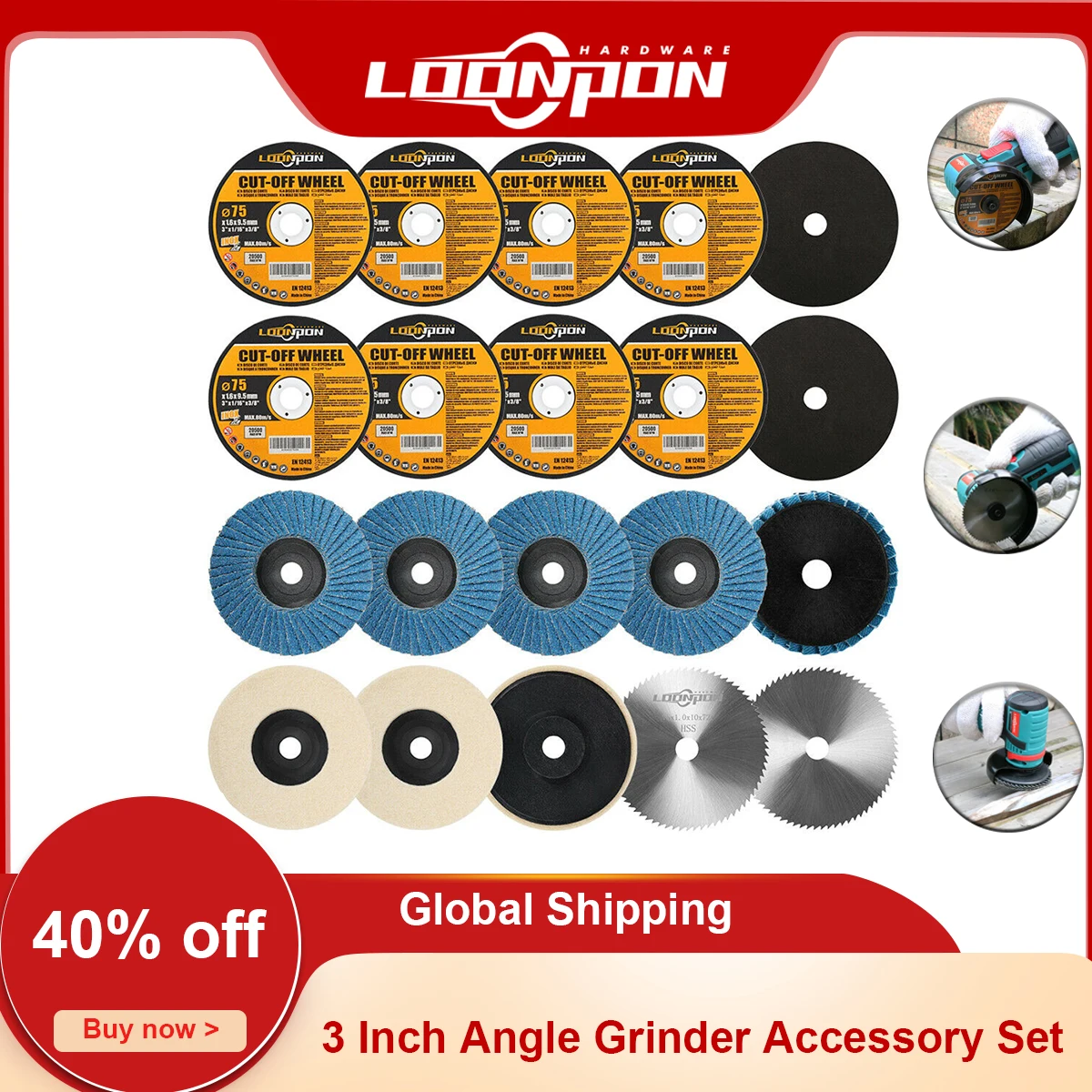 20pcs 3 Inch Circular Saw Blades Wood Cutting Disc Woodworking Diamond ...