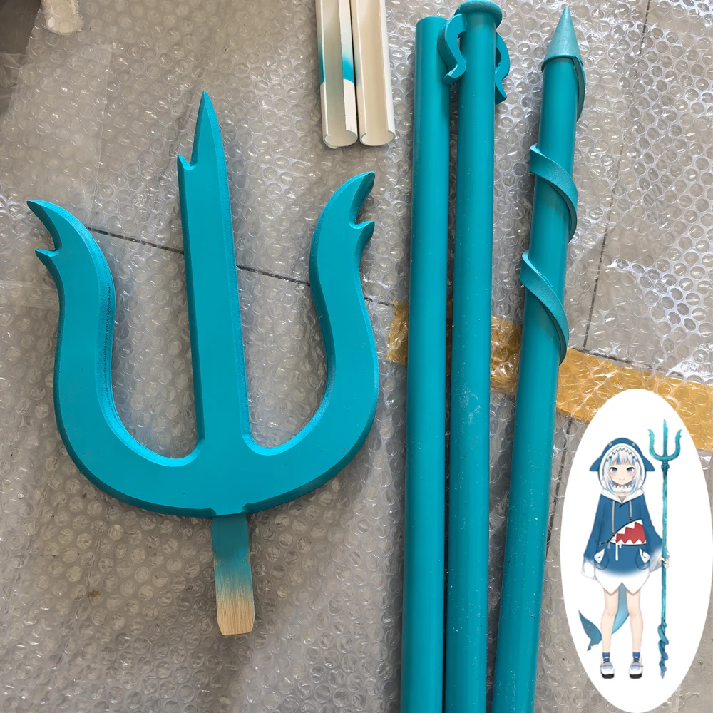 Vtuber Hololive Gawr Gura Trident Weapon Cosplay Comic Con Props ...
