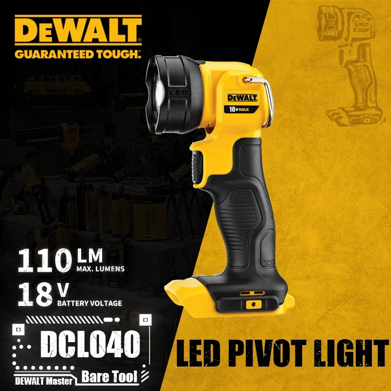 DEWALT-DCL040-LED-Pivot-Light-18V-XR-Lithium-Power-Tools-110LM-Bare ...