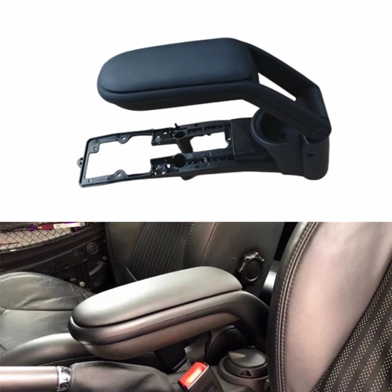 Black Center Console Armrest Box Retrofit For Bmw Mini R55 R56 R57 R58 ...