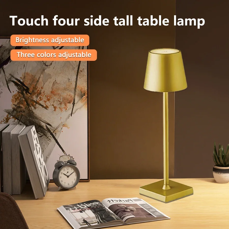 L-mpara-LED-de-mesa-decorativa-luz-ambiental-alta-de-fondo-cuadrado ...