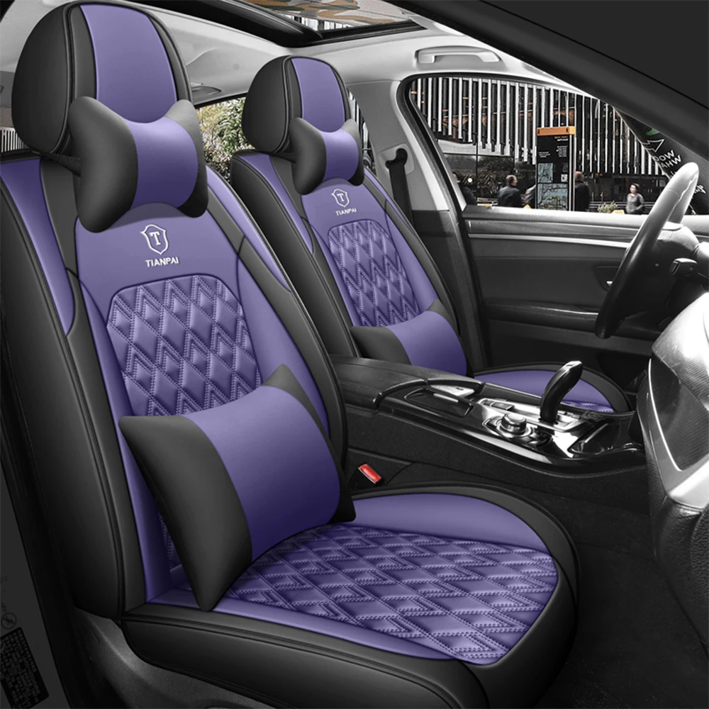 Leather-Full-Set-Car-Seat-Cover-for-Honda-Civic-Accord-CRV-HRV-Vezel ...