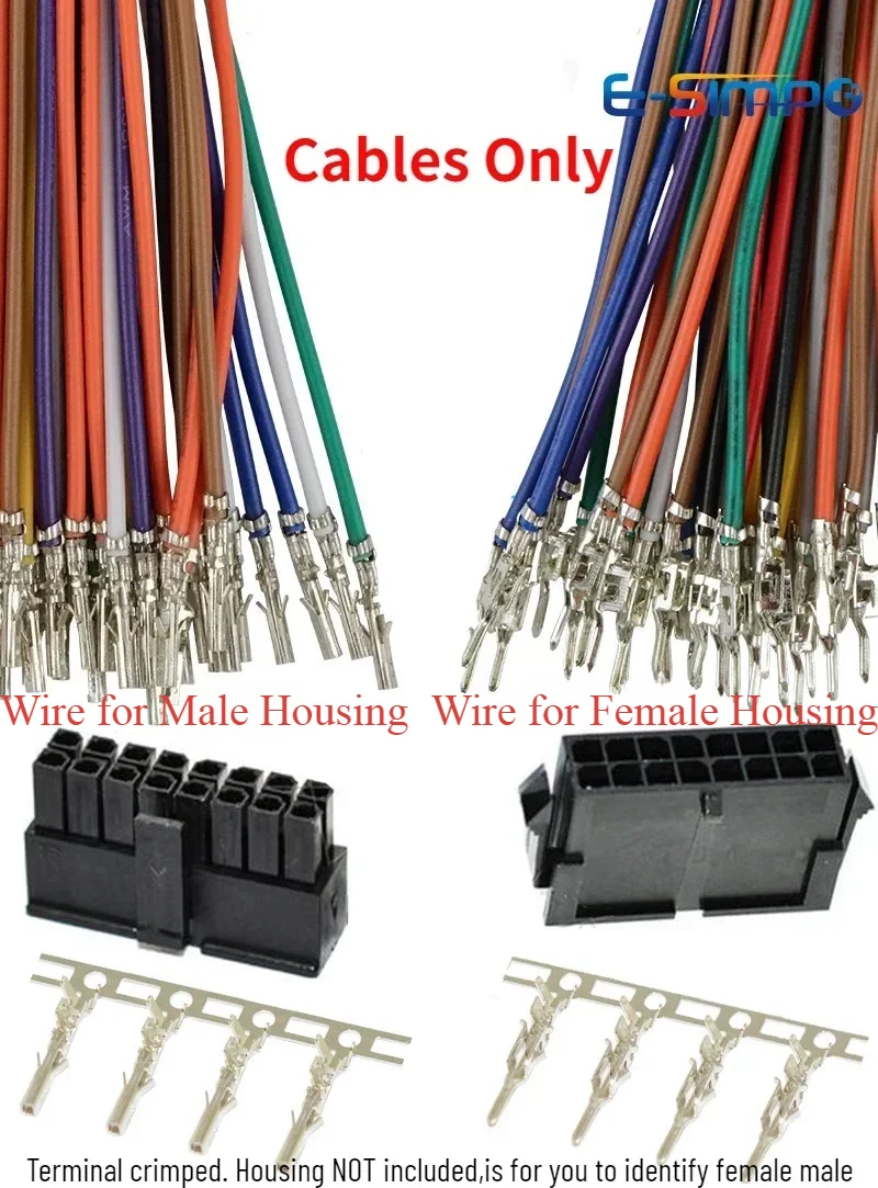 100PCS-Molex-3-0mm-Small-5557-5559-43025-Male-Female-Docking-Terminal ...