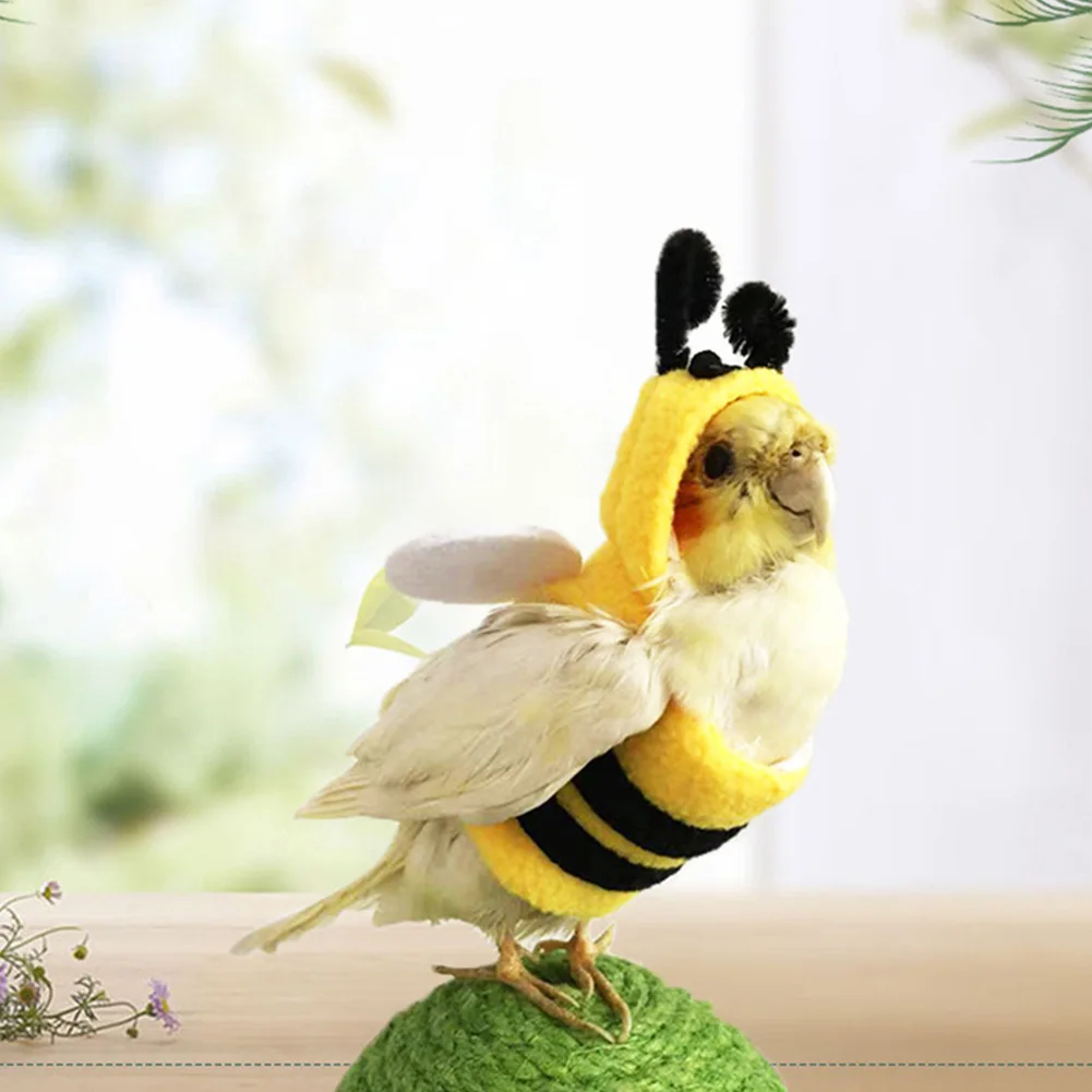 Cute-Bee-Shaped-Birds-Clothes-Flying-Suit-Parrots-Costume-Cosplay ...