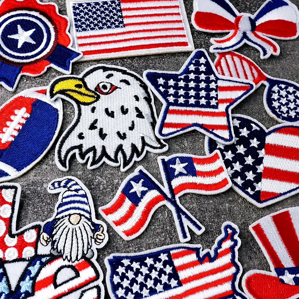 United-States-Map-Patches-Embroidery-Applique-Clothes-Sewing-Supplies ...