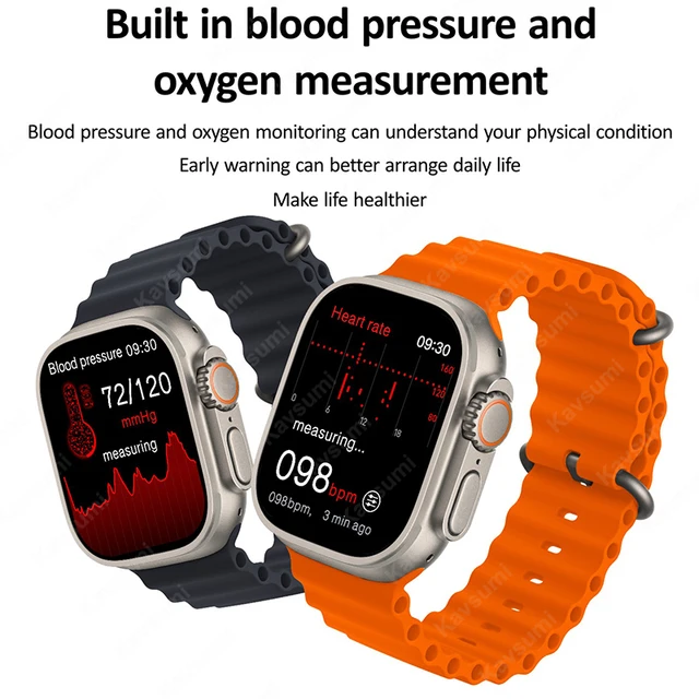 New HK8 Pro Max Smart Watch ultra series 8 AMOLED Screen 49mm 2.12 inch ...