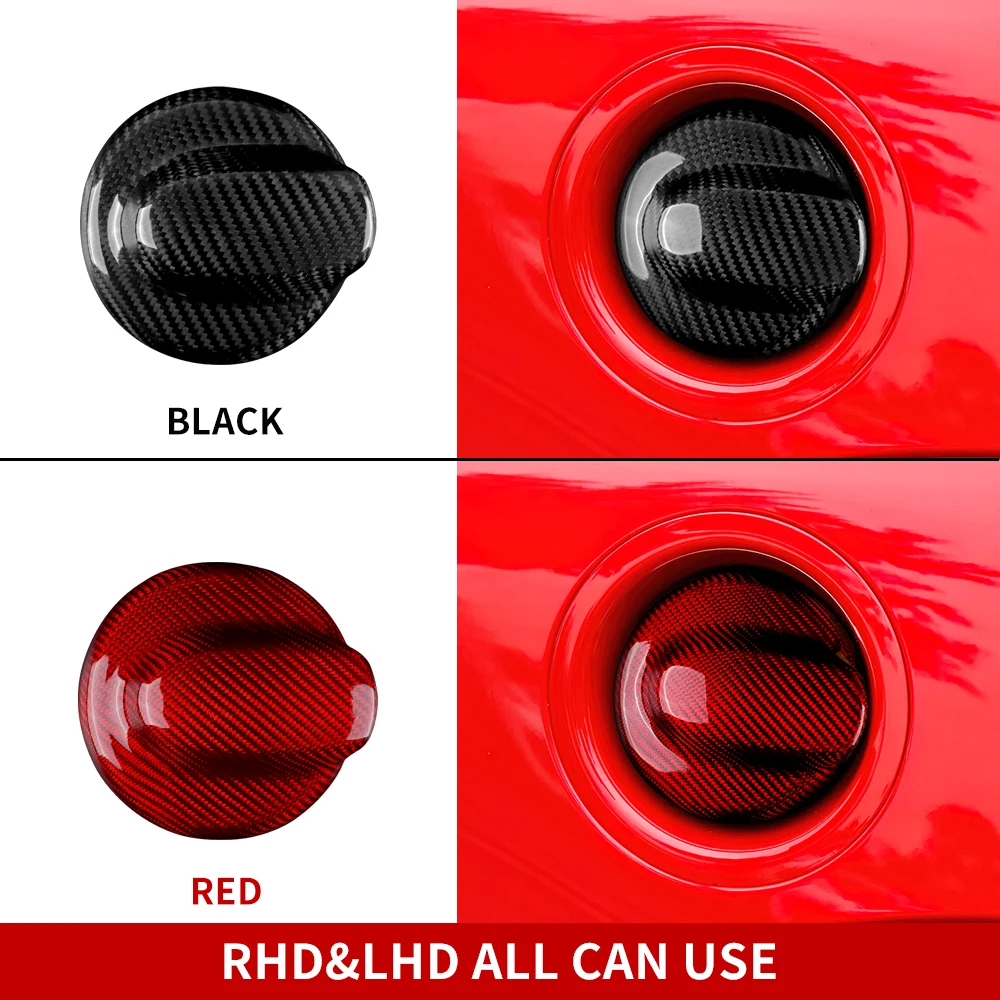 Real-Hard-Carbon-Fiber-For-Mini-Cooper-R55-07-14-Accessories-Car-Fuel ...