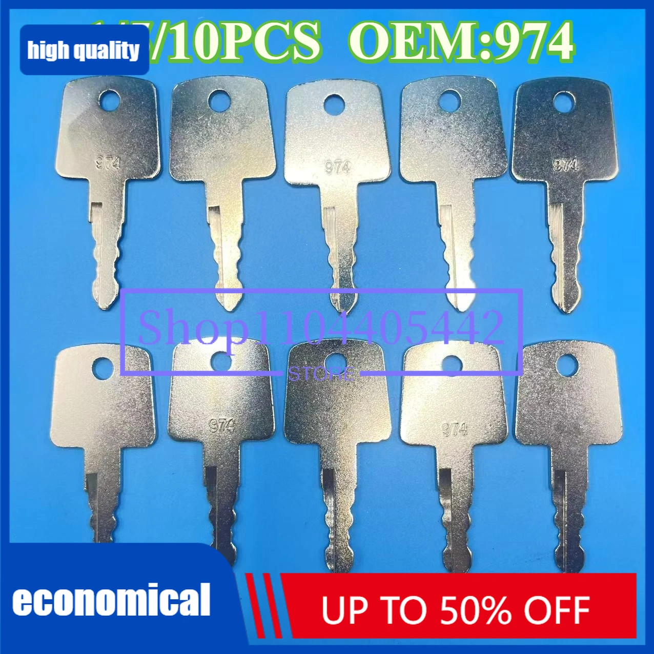 1/5/10pcs 974 KEYS Sakai Roller Ignition Keys Heavy Equipment Asphalt ...