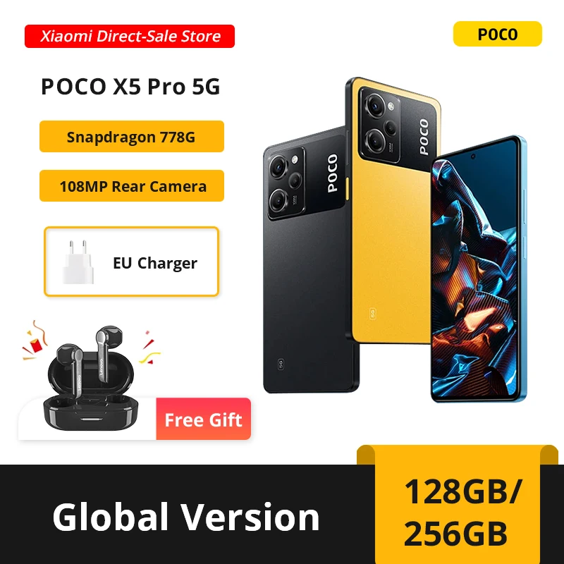 POCO-X5-Pro-5G-Global-Version-128GB-256GB-Snapdragon-778G-NFC-120Hz ...
