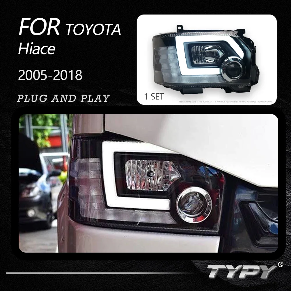 Car-Headlamp-for-Toyota-Hiace-2005-2018-LED-Headlight-Assembly-DRL ...