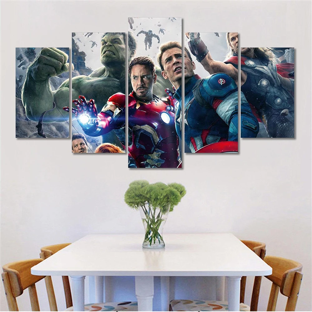 Marvel-Avengers-Wall-Art-Disney-Superhero-Black-Widow-Movie-Poster-And ...