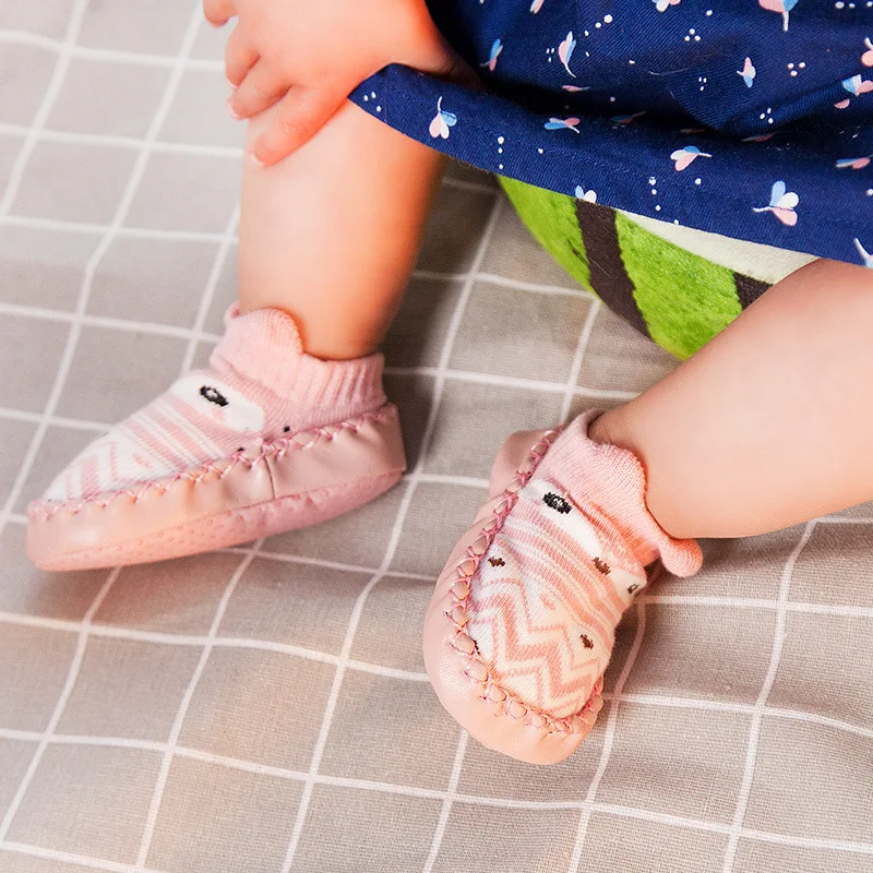 Baby Socks with Rubber Soles Infant Sock Newborn Autumn Winter Children ...