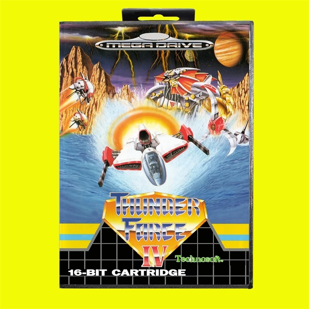 Thunder-Force-IV-Game-Card-16-Bit-MD-Game-Card-With-EU-Cover-Retail-Box ...