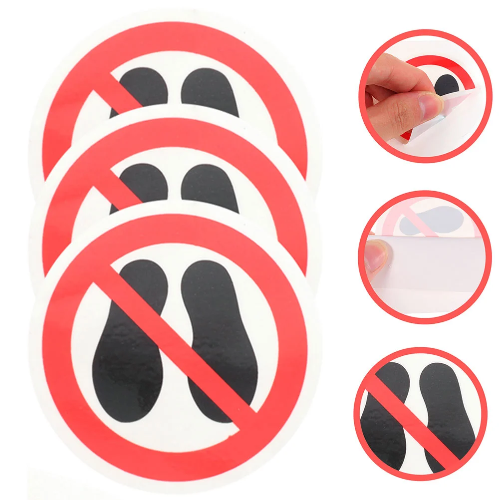 Emblems-Step-Sticker-Warning-Floor-No-Decals-Round-Not-It-Do-Adhesive ...
