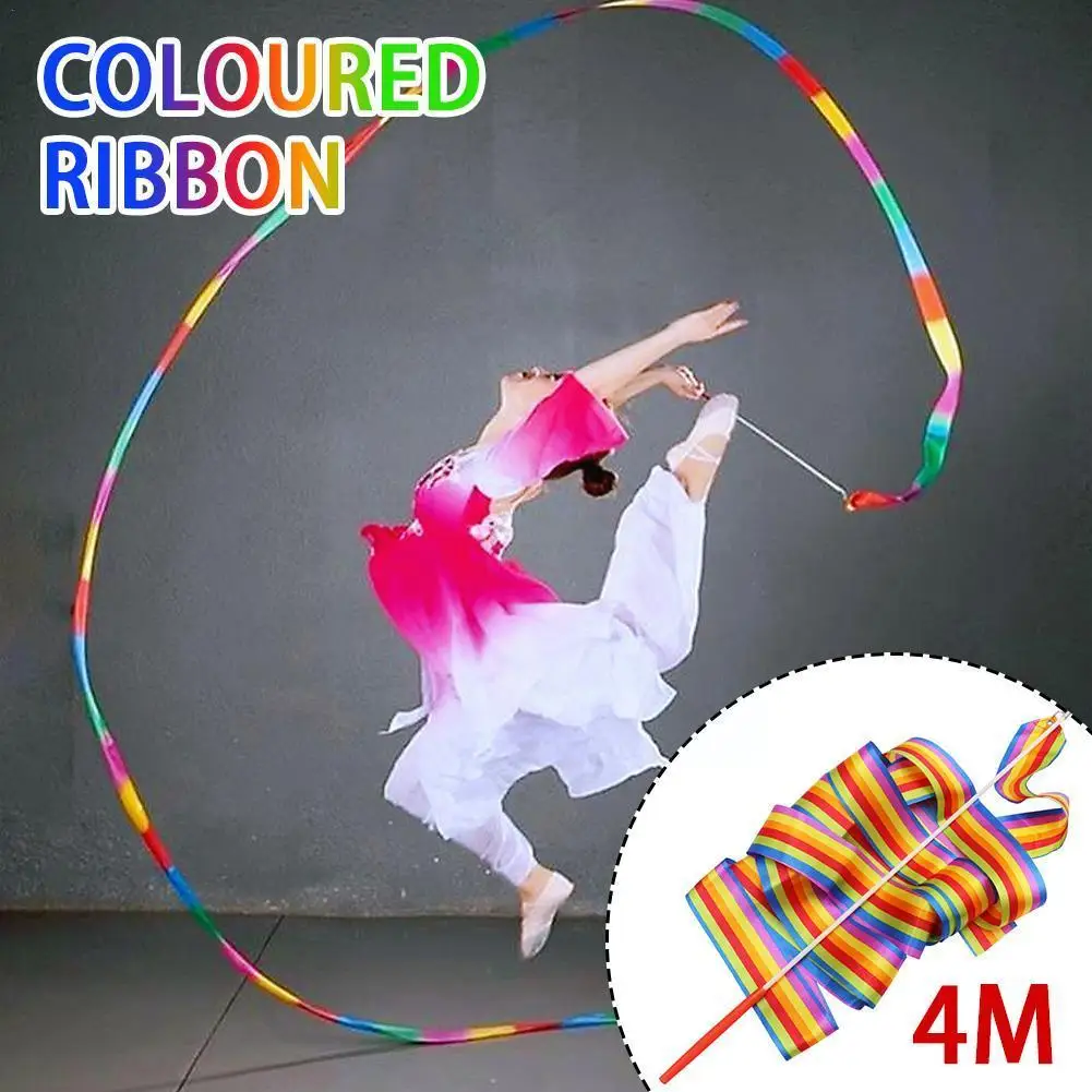 Colorful Gym Ribbons Dance Ribbon Rhythmic Art Gymnastic Ballet ...