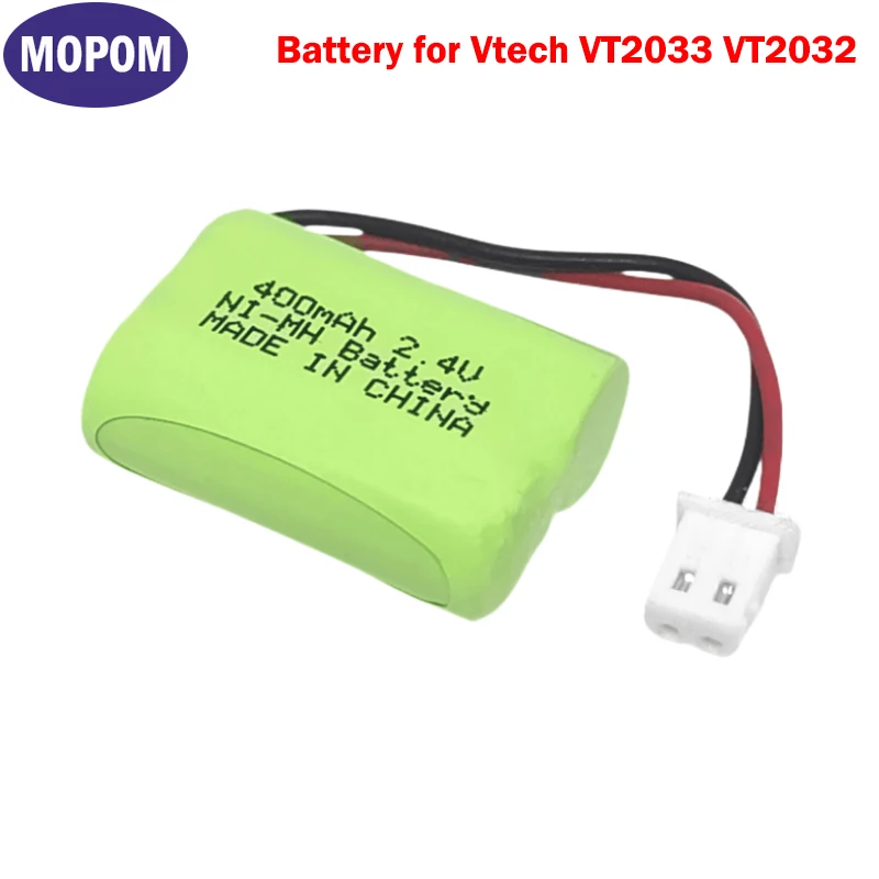 2.4v 2/3AAA 400mah Cordless Phone Battery for Vtech VT2033 VT2032