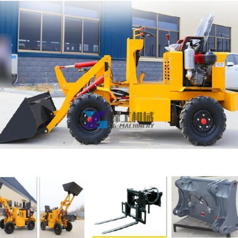 Diesel-Small-Front-End-Hydraulic-Power-Multifunctional-Mini-Articulated ...